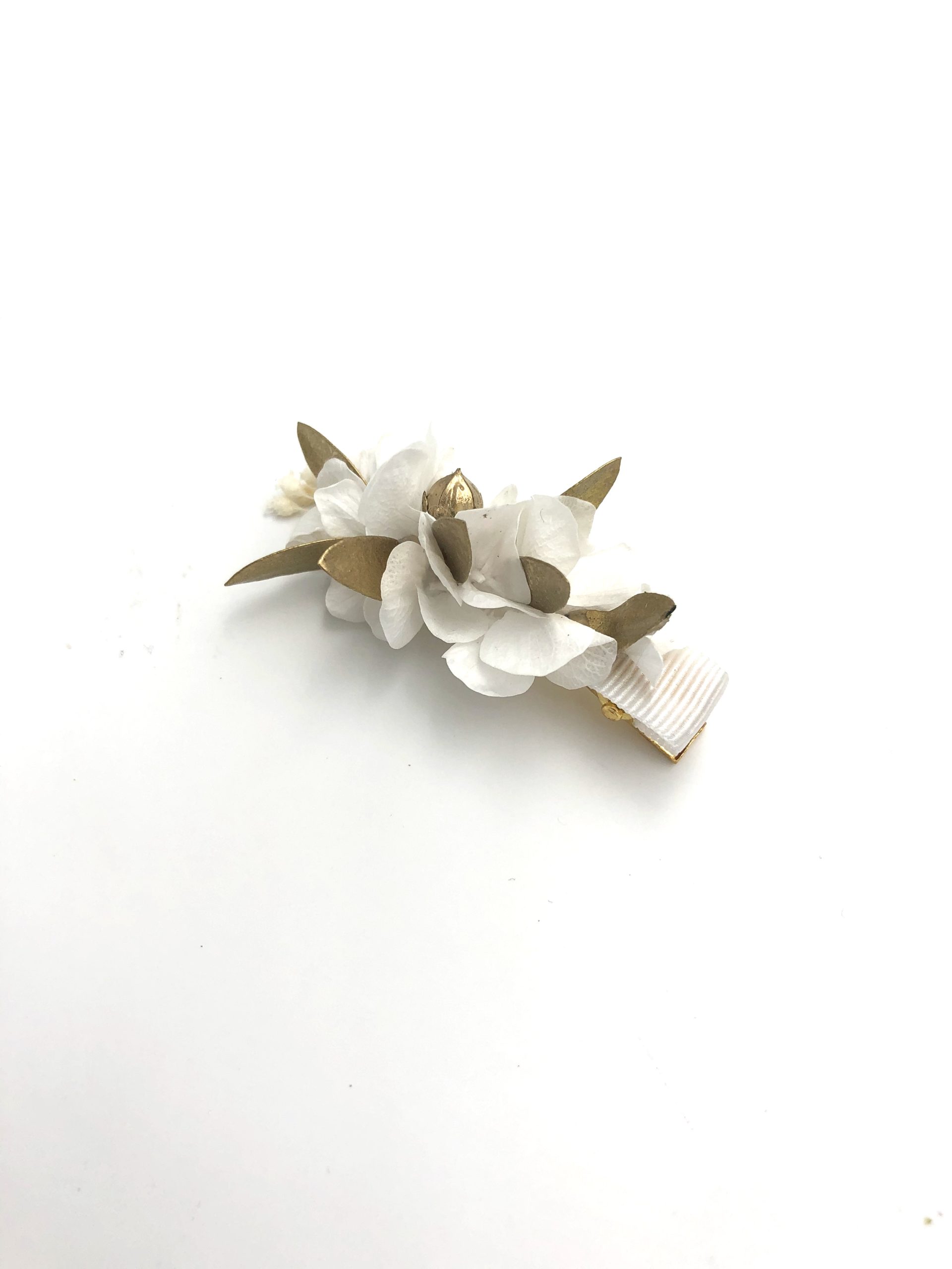 Mini barrette dorée - Les Fleurs Dupont